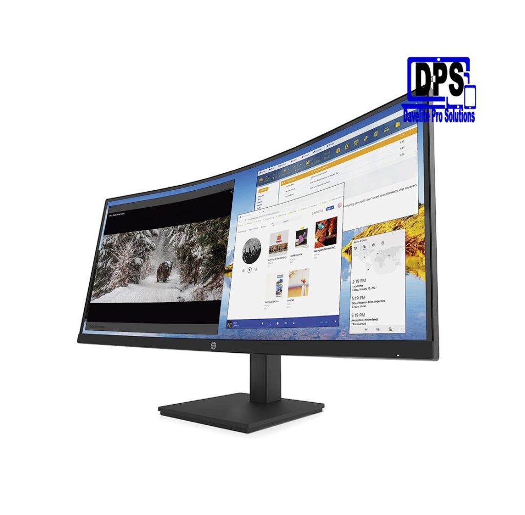 HP M34D 34-inch Curved Monitor VA WQHD 100Hz Display (3440 x 1440 ...